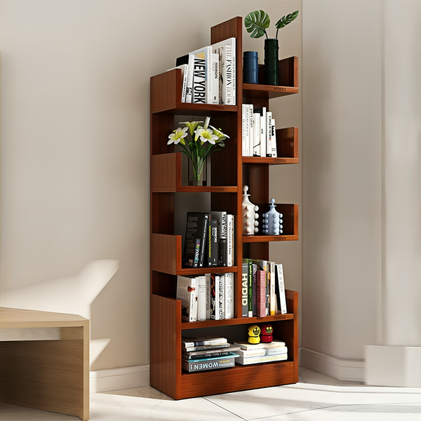 Exclusive Wooden L shape Bookshelf – Home Decor Solutions